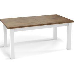 ESSTISCH Molly rechteckig ausziehbar, Lefkas Eiche 120-160/67/75 cm
