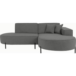 ECKSOFA Hana Loft 3-Sitzer Ecke Rechts, Boucle, Grau 241/80/168 cm
