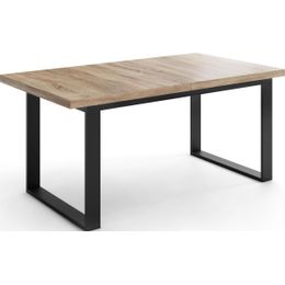 ESSTISCH Valentino rechteckig ausziehbar, Sonoma Eiche 160/240/90/75 cm