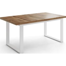 ESSTISCH Sana rechteckig ausziehbar, Wotan Eiche 140/200/80/75 cm