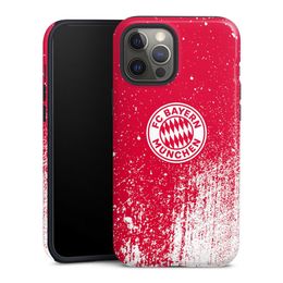 DeinDesign iPhone 12 Pro Max Handy Panzer Handyh&uuml;lle robuste Outdoor H&uuml;lle Schutzh&uuml;lle gl&auml;nzend Fcb Fc Bayern M&uuml;nchen Official Licensed Product Tough Case