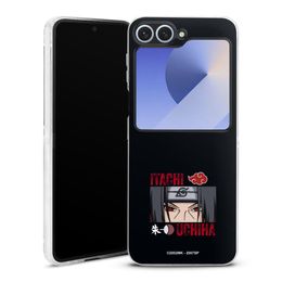 DeinDesign Galaxy Z Flip 6 Handy Hard Case Schutzh&uuml;lle transparent Smartphone Handy H&uuml;lle Manga Itachi Uchiha Naruto Shippuden Hard Case