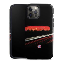 DeinDesign iPhone 12 Pro Max Handy Panzer Handyh&uuml;lle robuste Outdoor H&uuml;lle Schutzh&uuml;lle gl&auml;nzend Fcb Fc Bayern M&uuml;nchen Stadium Tough Case