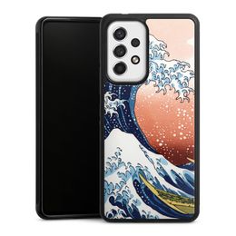 DeinDesign Galaxy A53 5G Handy Gallery Case Handyh&uuml;lle 9H Geh&auml;rtetes Glas R&uuml;ckseite H&uuml;lle Japan Die Gro&szlig;e Welle Vor Kanagawa Art Gallery Case