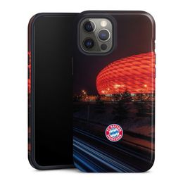 DeinDesign iPhone 12 Pro Max Handy Panzer Handyh&uuml;lle robuste Outdoor H&uuml;lle Schutzh&uuml;lle gl&auml;nzend Stadium Fc Bayern M&uuml;nchen Fcb Tough Case