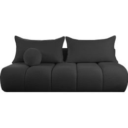 SCHLAFSOFA Milla mit Bettkasten, Schwarz 205/97/85 cm