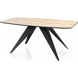 ESSTISCH Foster rechteckig ausziehbar, Craft Eiche 160-198/80/76 cm