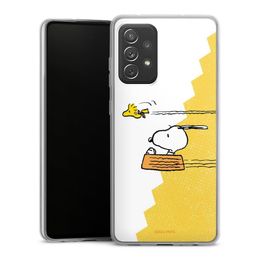DeinDesign Galaxy A72 Handy Slim Case Silikon Handyh&uuml;lle transparent H&uuml;lle extra d&uuml;nn Snoopy Peanuts Children Silikon Slim Case