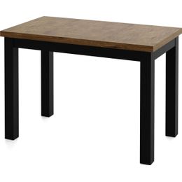 ESSTISCH Arden rechteckig, Eiche Braun Rustikal 100/60/73 cm