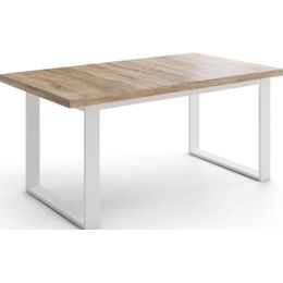 ESSTISCH Sana rechteckig ausziehbar, Sonoma Eiche 160/240/90/75 cm