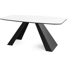 ESSTISCH Monte rechteckig ausziehbar, Wei&szlig; 160-200/80/76 cm