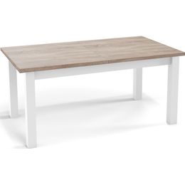 ESSTISCH Molly rechteckig ausziehbar, Sonoma Eiche 120-160/67/75 cm