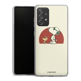 DeinDesign Galaxy A72 Handy Slim Case Silikon Handyh&uuml;lle transparent H&uuml;lle extra d&uuml;nn Snoopy Official Licensed Product Kindheit Silikon Slim Case