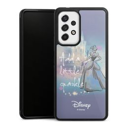 DeinDesign Galaxy A53 5G Handy Gallery Case Handyh&uuml;lle 9H Geh&auml;rtetes Glas R&uuml;ckseite H&uuml;lle Disney Official Licensed Product Cinderella Gallery Case