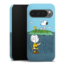 DeinDesign Google Pixel 9 Pro Handy Panzer Handyh&uuml;lle robuste Outdoor H&uuml;lle Schutzh&uuml;lle gl&auml;nzend Peanuts Children Snoopy Tough Case