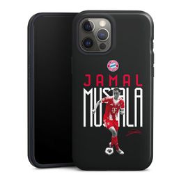 DeinDesign iPhone 12 Pro Max Handy Panzer Handyh&uuml;lle robuste Outdoor H&uuml;lle Schutzh&uuml;lle gl&auml;nzend Fc Bayern M&uuml;nchen Jamal Musiala Official Licensed Product Tough 