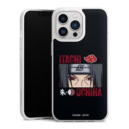 DeinDesign iPhone 13 Pro Handy Silikon H&uuml;lle Case wei&szlig; Handyh&uuml;lle Naruto Shippuden Manga Itachi Uchiha Silikon Case