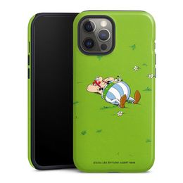 DeinDesign iPhone 12 Pro Max Handy Panzer Handyh&uuml;lle robuste Outdoor H&uuml;lle Schutzh&uuml;lle gl&auml;nzend Official Licensed Product Asterix Obelix Tough Case