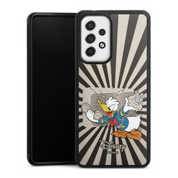 DeinDesign Galaxy A53 5G Handy Gallery Case Handyh&uuml;lle 9H Geh&auml;rtetes Glas R&uuml;ckseite H&uuml;lle Donald Duck Official Licensed Product Disney Gallery Case