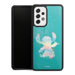 DeinDesign Galaxy A53 5G Handy Gallery Case Handyh&uuml;lle 9H Geh&auml;rtetes Glas R&uuml;ckseite H&uuml;lle Official Licensed Product Disney Lilo & Stitch Gallery Case