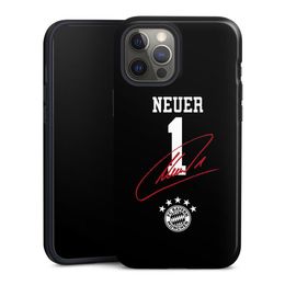 DeinDesign iPhone 12 Pro Max Handy Panzer Handyh&uuml;lle robuste Outdoor H&uuml;lle Schutzh&uuml;lle gl&auml;nzend Fc Bayern M&uuml;nchen Manuel Neuer Fcb Tough Case