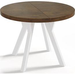 ESSTISCH Twixy runder ausziehbarer, Lefkas Eiche 100-200/100/76 cm