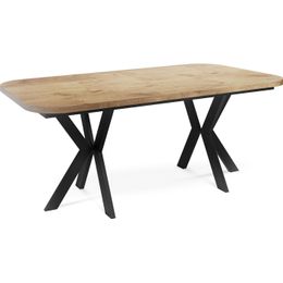 ESSTISCH Olivia ausziehbar rechteckig, Lancelot Eiche 200-280/100/76
