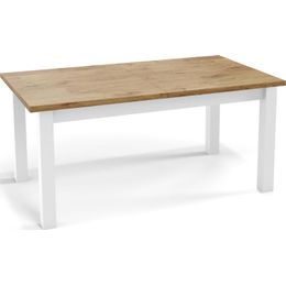 ESSTISCH Molly rechteckig ausziehbar, Lancelot Eiche 160-240/90/75 cm