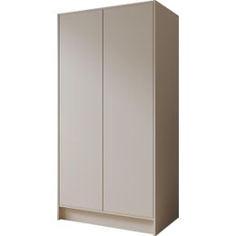 KLEIDERSCHRANK Mono Grifflos im Skandi-Stil, Kaschmir 102/200/51 cm