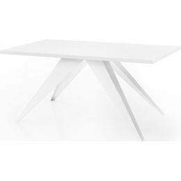 ESSTISCH Vance Wei&szlig; rechteckig ausziehbar, Wei&szlig; 140-240/80/76 cm