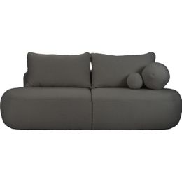 SCHLAFSOFA Bolla 3-Sitzer mit Bettkasten, Dunkelgrau Boucle 240/90/90 cm