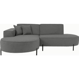 ECKSOFA Hana Loft 3-Sitzer Ecke Links, Boucle, Grau 241/80/168 cm