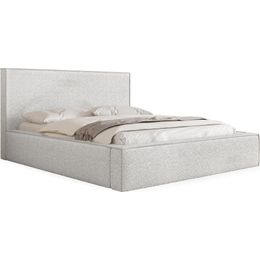 POLSTERBETT Terra mit Bettkasten, Creme Boucle 120x200 cm