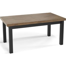ESSTISCH Gemini rechteckig ausziehbar, Lefkas Eiche 120-160/80/78 cm