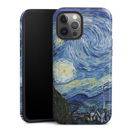 DeinDesign iPhone 12 Pro Max Handy Panzer Handyh&uuml;lle robuste Outdoor H&uuml;lle Schutzh&uuml;lle gl&auml;nzend The Starry Night Kunst Tough Case