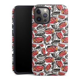 DeinDesign iPhone 12 Pro Max Handy Panzer Handyh&uuml;lle robuste Outdoor H&uuml;lle Schutzh&uuml;lle gl&auml;nzend Cars Lightning Mcqueen 95 Disney Pixar Tough Case