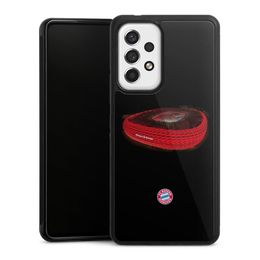 DeinDesign Galaxy A53 5G Handy Gallery Case Handyh&uuml;lle 9H Geh&auml;rtetes Glas R&uuml;ckseite H&uuml;lle Fcb Fc Bayern M&uuml;nchen Official Licensed Product Stadium Gallery Case