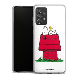 DeinDesign Galaxy A72 Handy Slim Case Silikon Handyh&uuml;lle transparent H&uuml;lle extra d&uuml;nn Snoopy Peanuts Official Licensed Product Silikon Slim Case