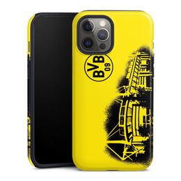 DeinDesign iPhone 12 Pro Max Handy Panzer Handyh&uuml;lle robuste Outdoor H&uuml;lle Schutzh&uuml;lle gl&auml;nzend Stadium Bvb Borussia Dortmund Tough Case