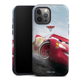 DeinDesign iPhone 12 Pro Max Handy Panzer Handyh&uuml;lle robuste Outdoor H&uuml;lle Schutzh&uuml;lle gl&auml;nzend Cars Official Licensed Product Lightning Mcqueen 95 Tough Case