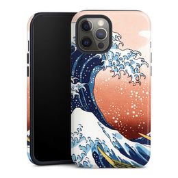 DeinDesign iPhone 12 Pro Max Handy Panzer Handyh&uuml;lle robuste Outdoor H&uuml;lle Schutzh&uuml;lle gl&auml;nzend Japan Die Gro&szlig;e Welle Vor Kanagawa Art Tough Case