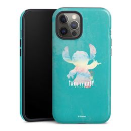DeinDesign iPhone 12 Pro Max Handy Panzer Handyh&uuml;lle robuste Outdoor H&uuml;lle Schutzh&uuml;lle gl&auml;nzend Lilo & Stitch Official Licensed Product Disney Tough Case