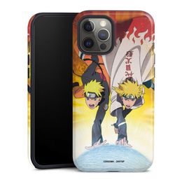 DeinDesign iPhone 12 Pro Max Handy Panzer Handyh&uuml;lle robuste Outdoor H&uuml;lle Schutzh&uuml;lle gl&auml;nzend Naruto Shippuden Minato Namikaze Official Licensed Product Tough 