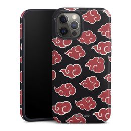 DeinDesign iPhone 12 Pro Max Handy Panzer Handyh&uuml;lle robuste Outdoor H&uuml;lle Schutzh&uuml;lle gl&auml;nzend Naruto Shippuden Pattern Akatsuki Tough Case