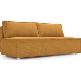 SCHLAFSOFA Diana mit Bettkasten, Senfgelb 200/89/100 cm
