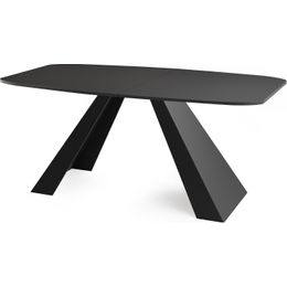 ESSTISCH Monte rechteckig ausziehbar, Schwarz 160-200/80/76 cm