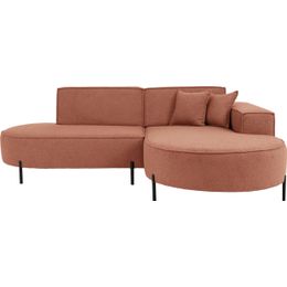 ECKSOFA Hana Loft 3-Sitzer Ecke Rechts, Boucle, Terra 241/80/168 cm