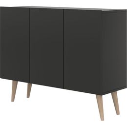 SIDEBOARD Ivy 120/95/40 cm in Schwarz