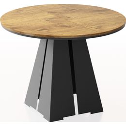 ESSTISCH Kova runder ausziehbarer, Lancelot Eiche 100-180/100/76 cm