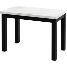 ESSTISCH Arden rechteckig, Marmor Wei&szlig; 100/60/73 cm
